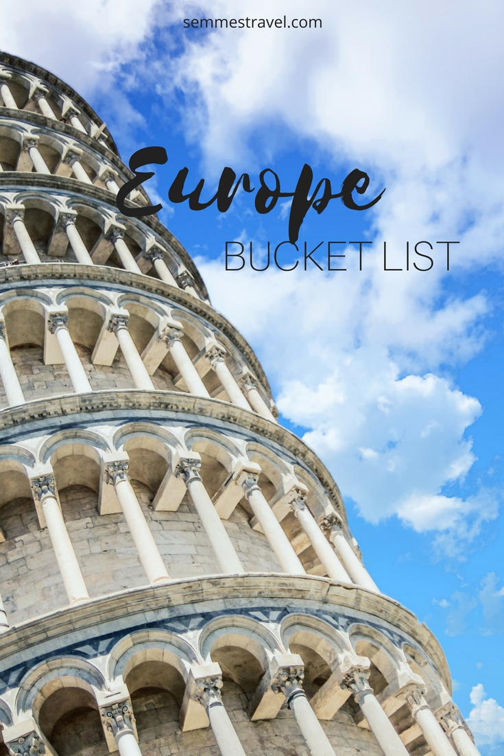 Europe Bucket List - Semmes Travel